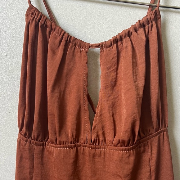 Cupshe | Dresses | Cupshe Rust Colored Slip Dress | Poshmark